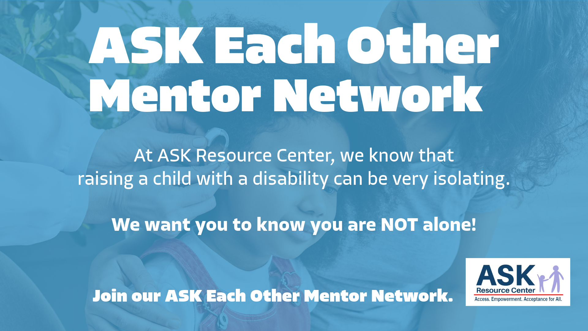 Join our ASK Each Other Mentor Network